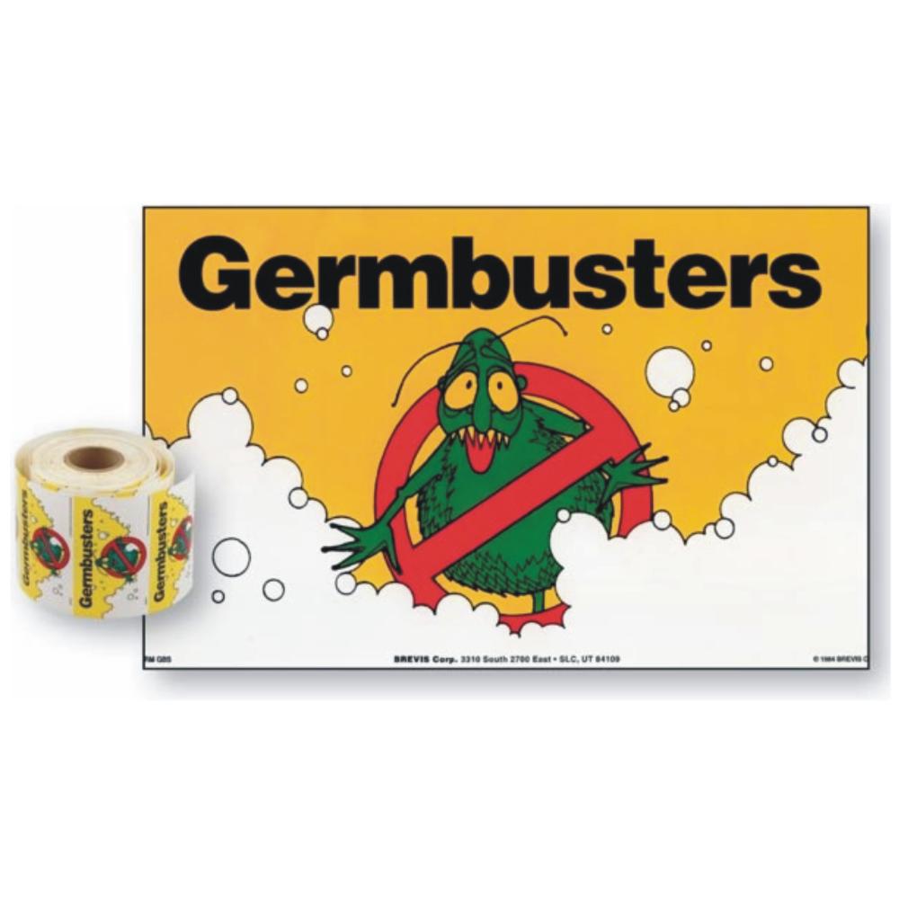 Pack of 50 Germbusters v2 Stickers – Food Safety Direct