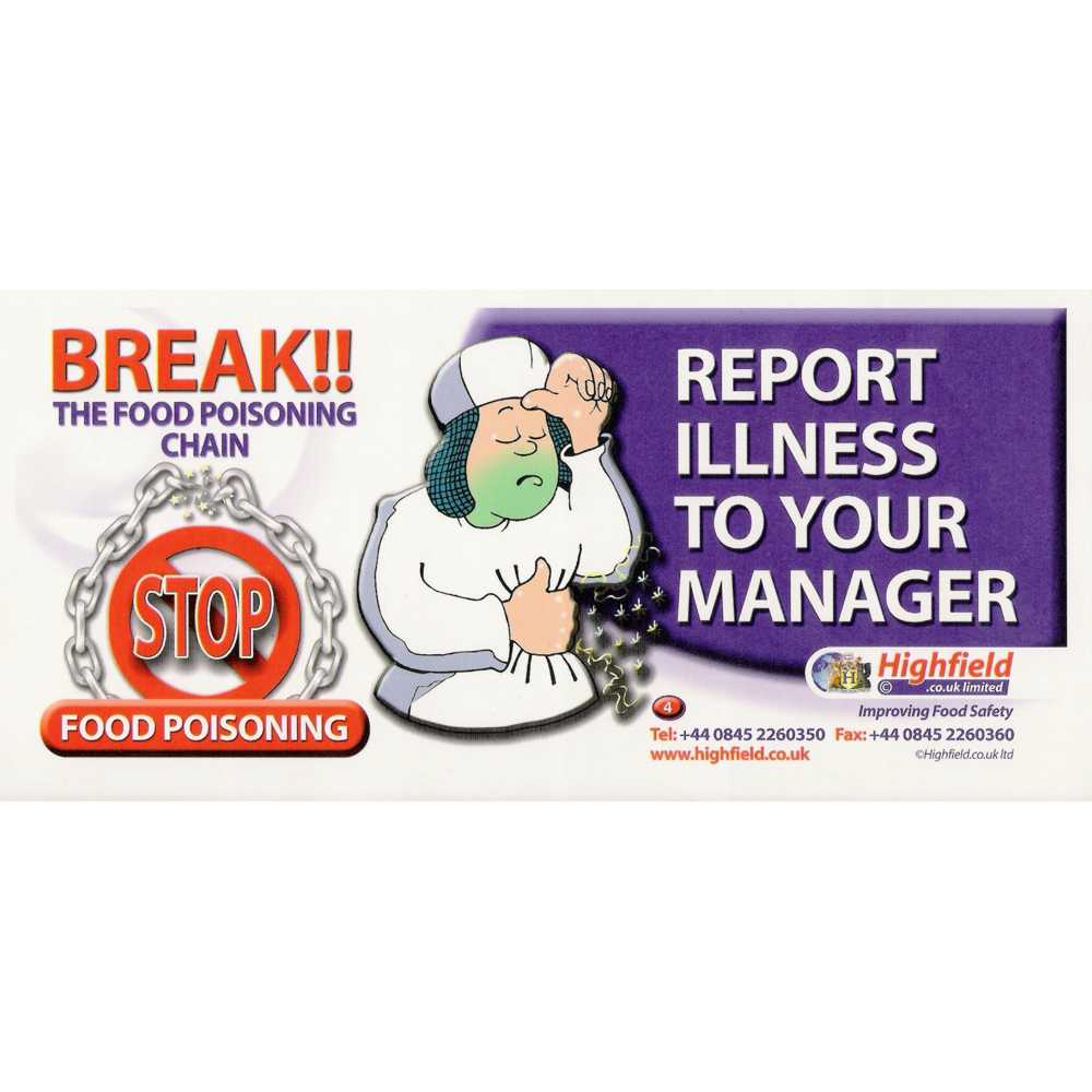 Report Illness To Your Manager – Food Safety Direct