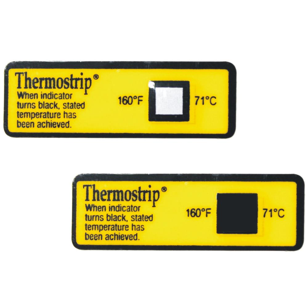 Thermostrip® Dishwasher Temperature Testing Strip Single Temperature P ...